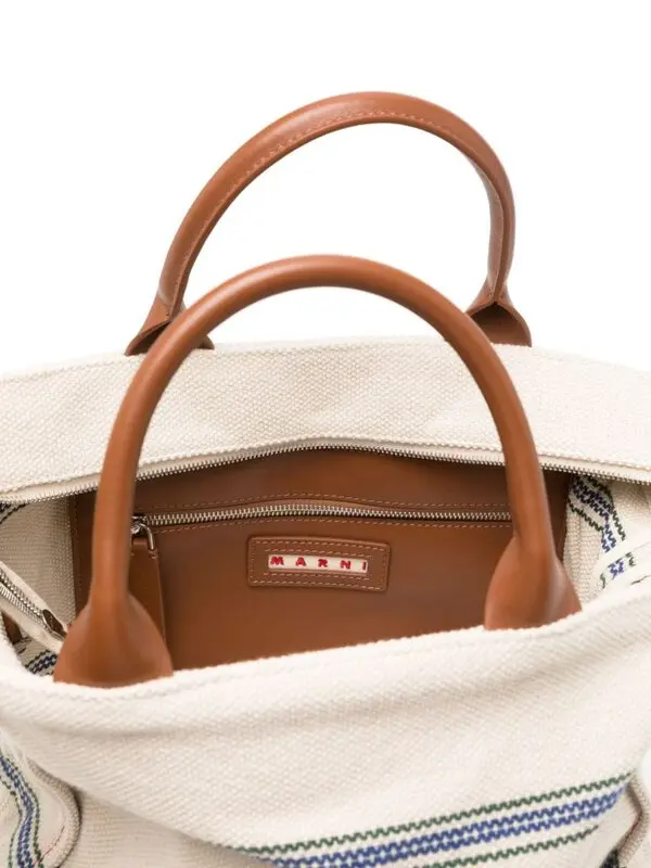 Marni Logo-print Canvas Tote Bag