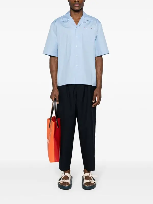Marni Deep Tropical-wool Trousers