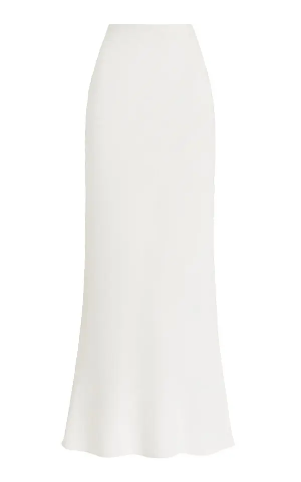 ANEMOS Bias-cut Stretch Twill Maxi Skirt