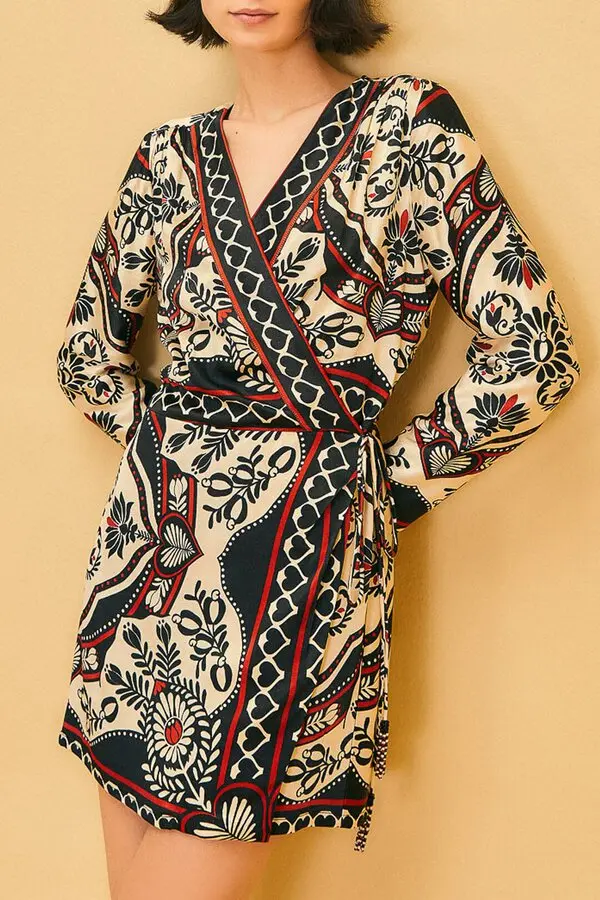 black passion scarf mini wrap dress Mayah Scarf Tie Strapless Mini Dress | Black | Womens main image 0
