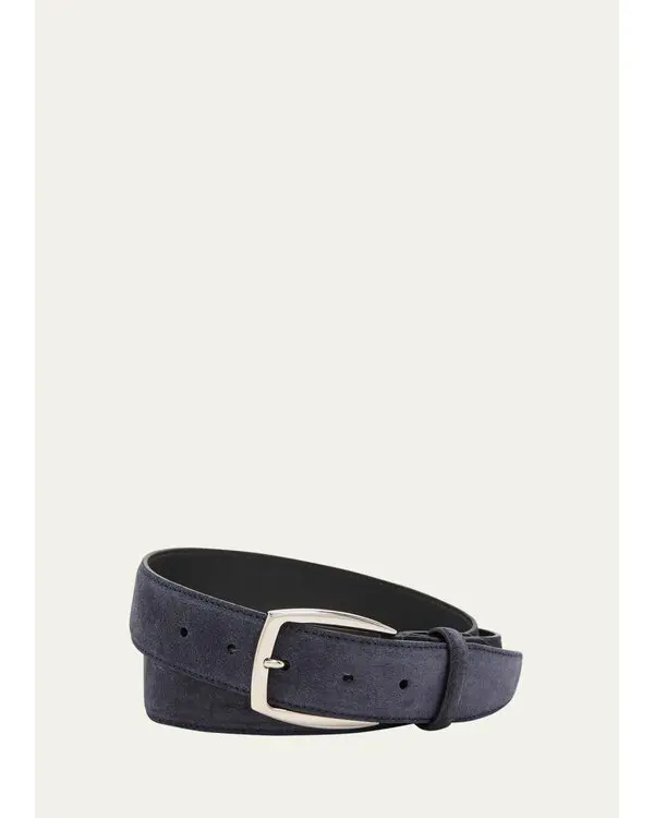 Brioni Calf Suede Belt - Blublk