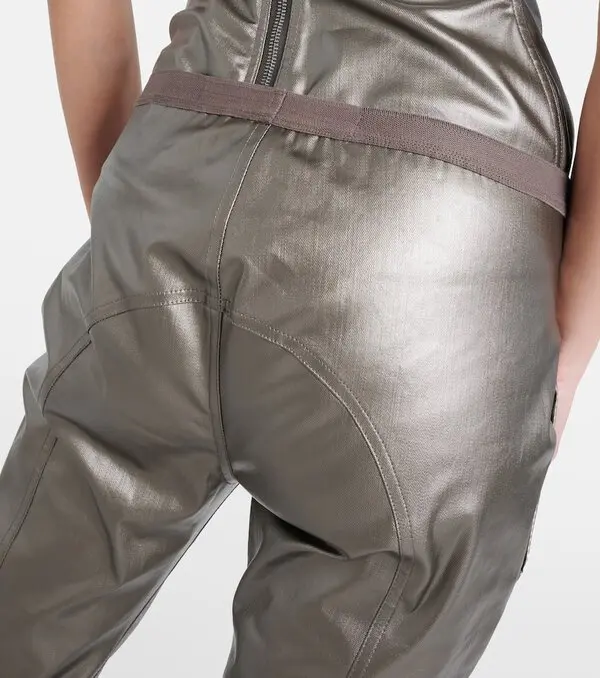 Rick Owens Metallic Denim Leggings