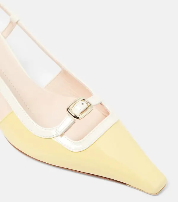 ROGER VIVIER Viv’ Canard Slingback Pumps - Neutrals