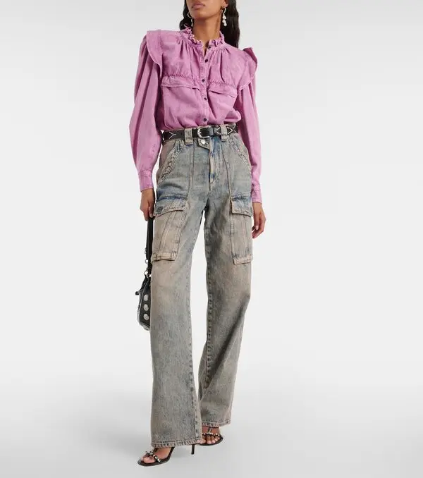 MARANT ETOILE Heilani High-rise Cargo Jeans