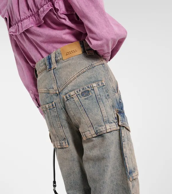 MARANT ETOILE Heilani High-rise Cargo Jeans