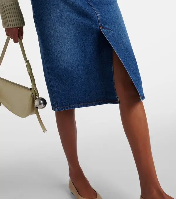 AMI Paris Denim Pencil Skirt