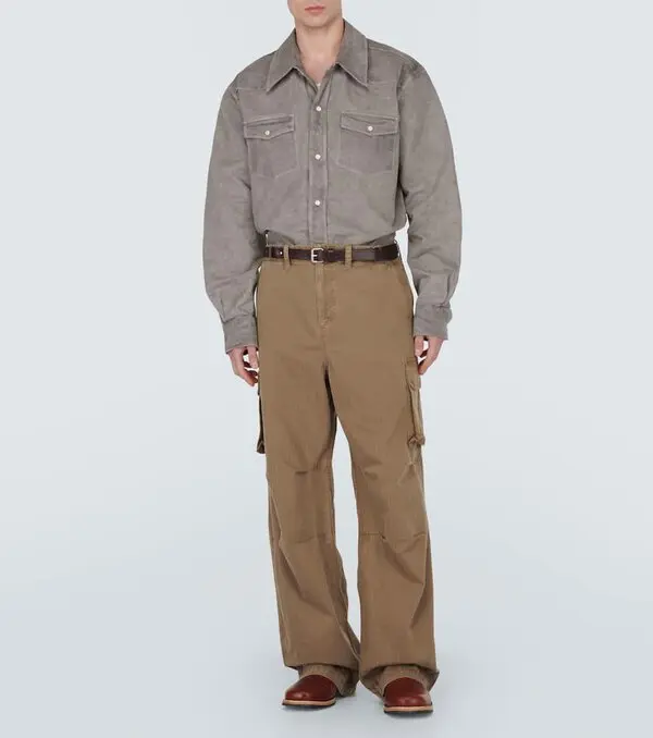 Our Legacy Mount Herringbone Cotton Cargo Pants