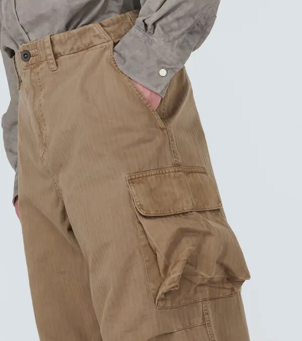 Our Legacy Mount Herringbone Cotton Cargo Pants