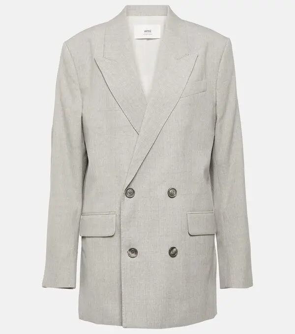 Ami Double-breasted Wool Blazer