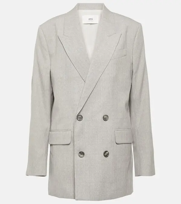 AMI Paris Double-breasted Wool Blazer