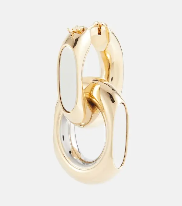 Saint Laurent Cassandre Hoop Earrings - Gold