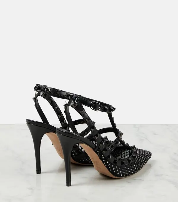 Valentino Garavani Rockstud 100 Leather Pumps