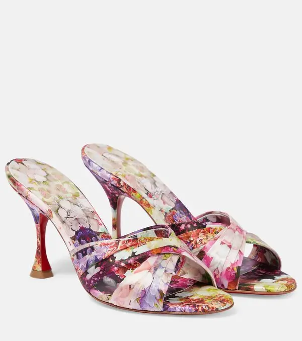 CHRISTIAN LOUBOUTIN Nicol Is Back Floral Sandals - Multicoloured