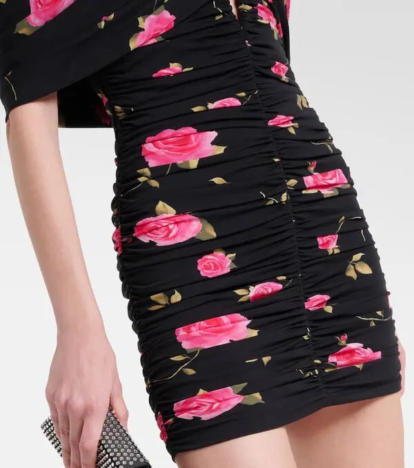Magda Butrym Off-shoulder Floral Minidress