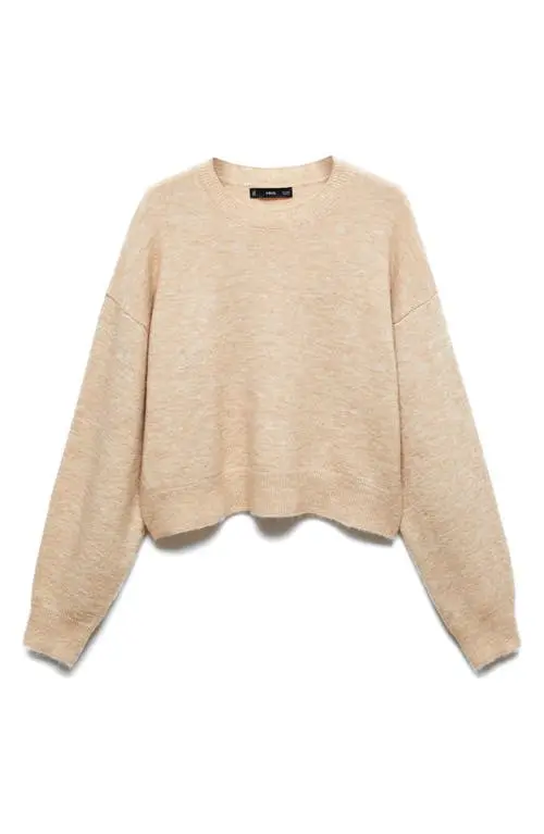 Mango Crewneck Drop Shoulder Sweater