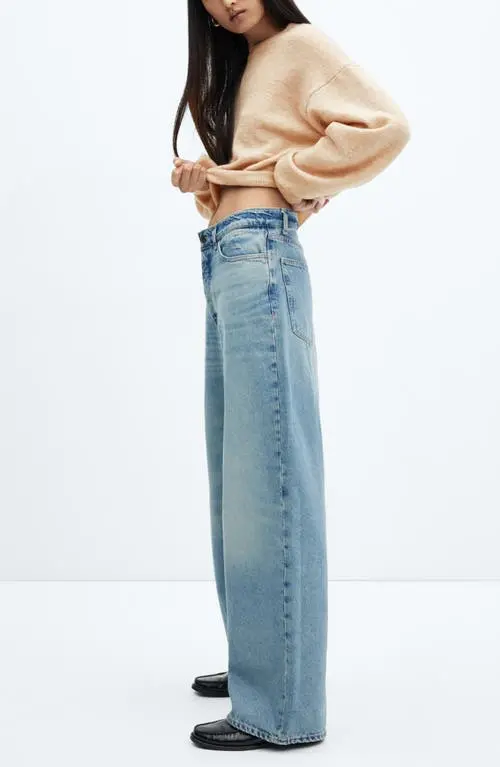 Mango Crewneck Drop Shoulder Sweater