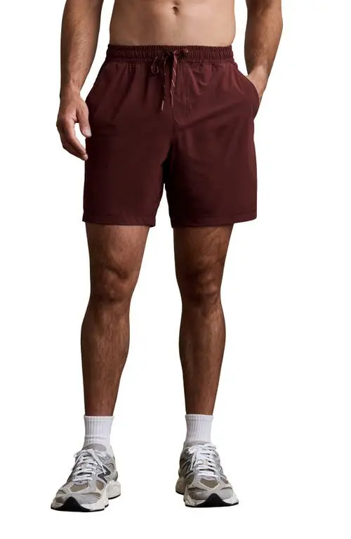 RHONE Pursuit 7-inch Unlined Training Shorts - Cherry Bark