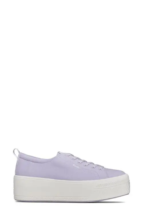 KEDS® Skyler Platform Sneakers - Light/pastel Purple Canvas