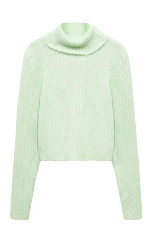 Mango Turtleneck Crop Sweater