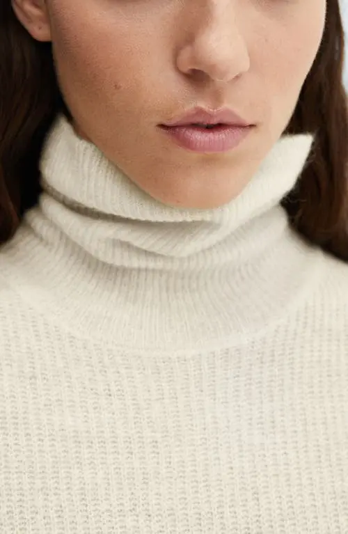 Mango Turtleneck Long Sleeve Sweater Dress
