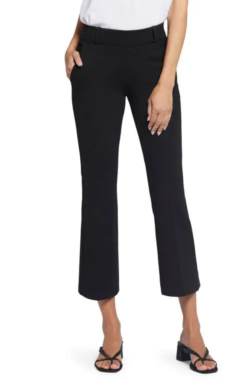 NYDJ Pull-on Ankle Flare Trousers - Black