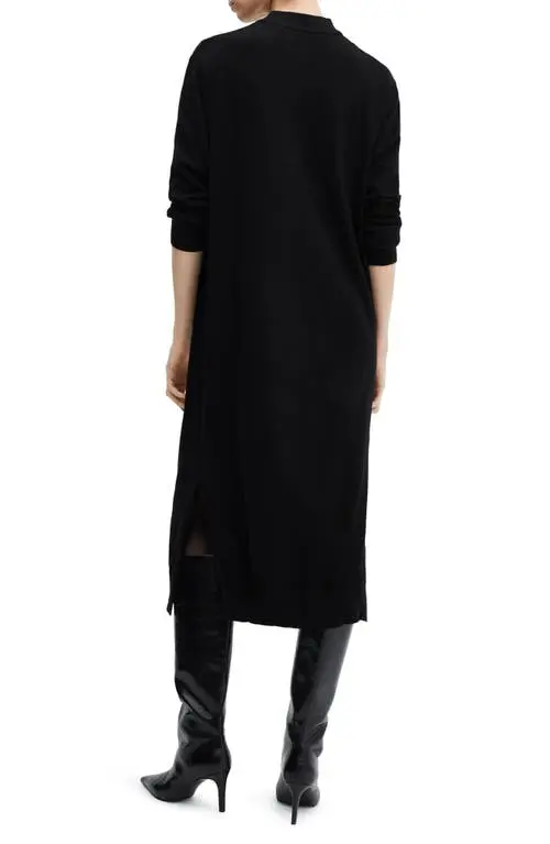 Mango Oversize Long Sleeve Midi Sweater Dress