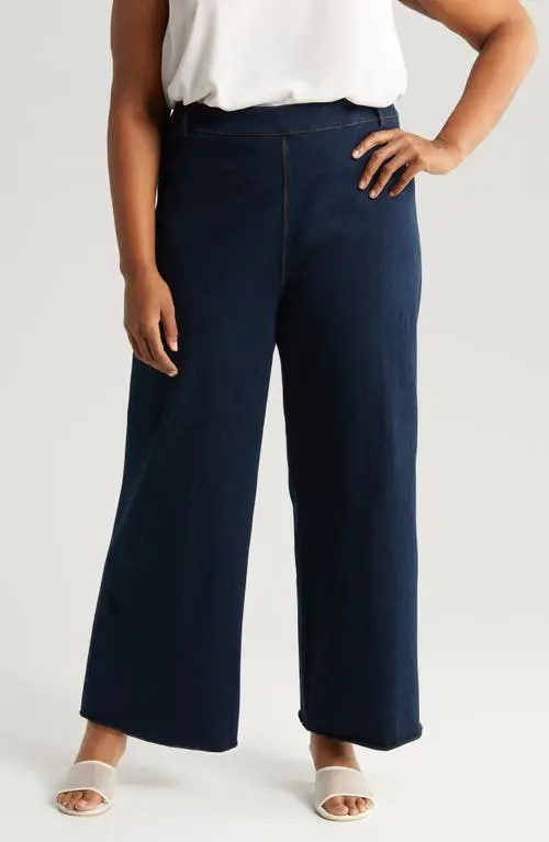 Lyssé Ntials Erin High Waist Wide Leg Pants - Midwash