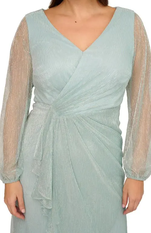 Adrianna Papell Metallic High-low Cocktail Dress