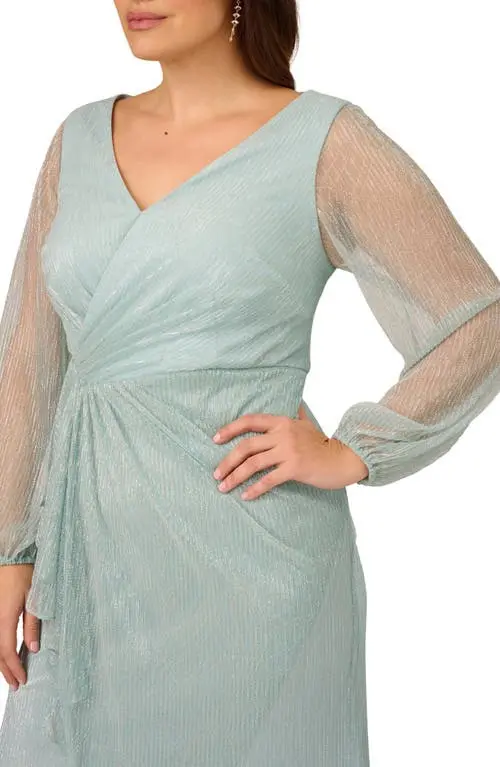 Adrianna Papell Metallic High-low Cocktail Dress