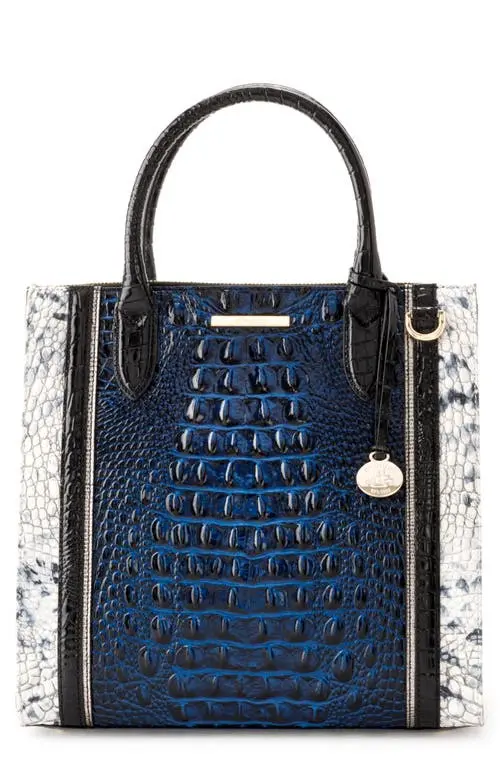 Brahmin Cami Croc Embossed Satchel - Multi
