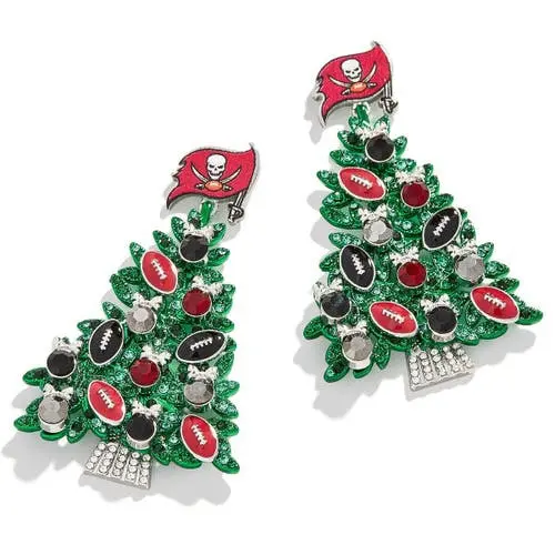 Baublebar Tampa Bay Buccaneers Christmas Tree Drop Earrings - Green