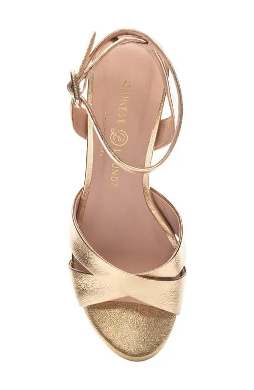 Chinese Laundry Theena Metallic Platform Sandal