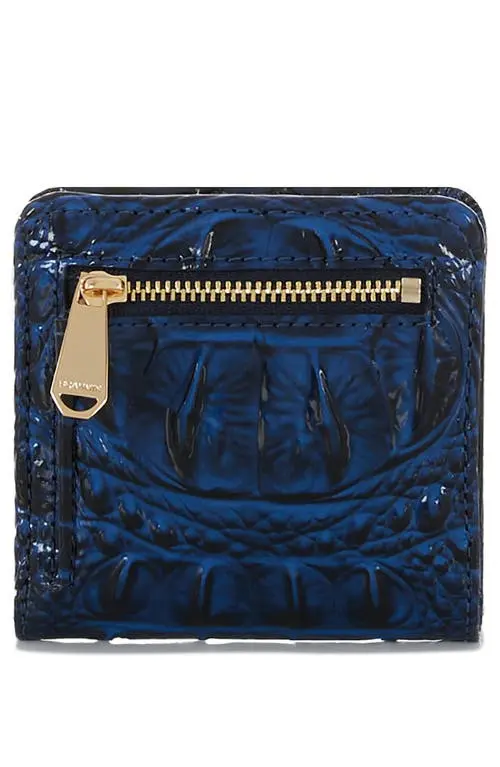 Brahmin Jane Croc Embossed Leather Bifold Wallet - Anchor