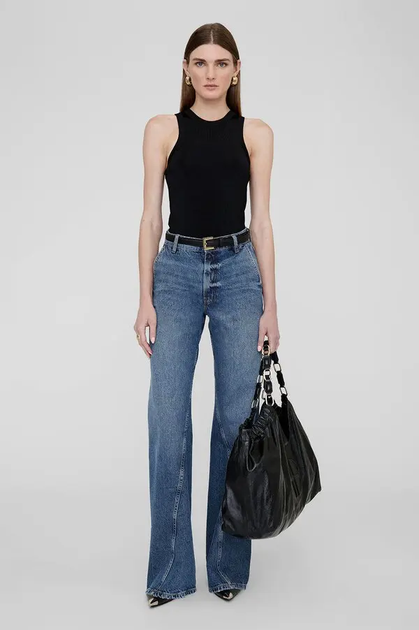 ANINE BING Racerback Knit Top