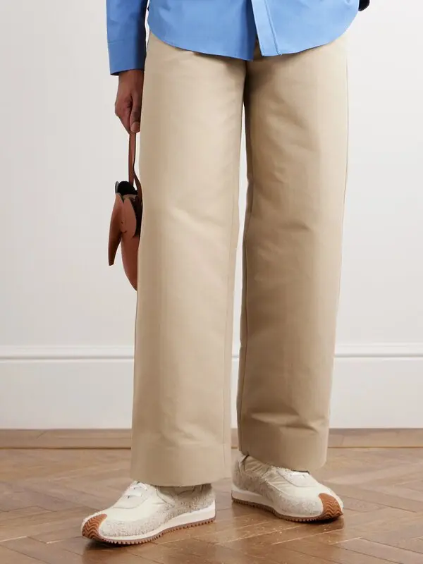 Loewe Flow Runner Leather-trimmed Sneakers