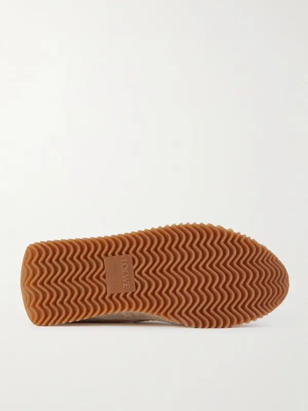 Loewe Flow Runner Leather-trimmed Sneakers