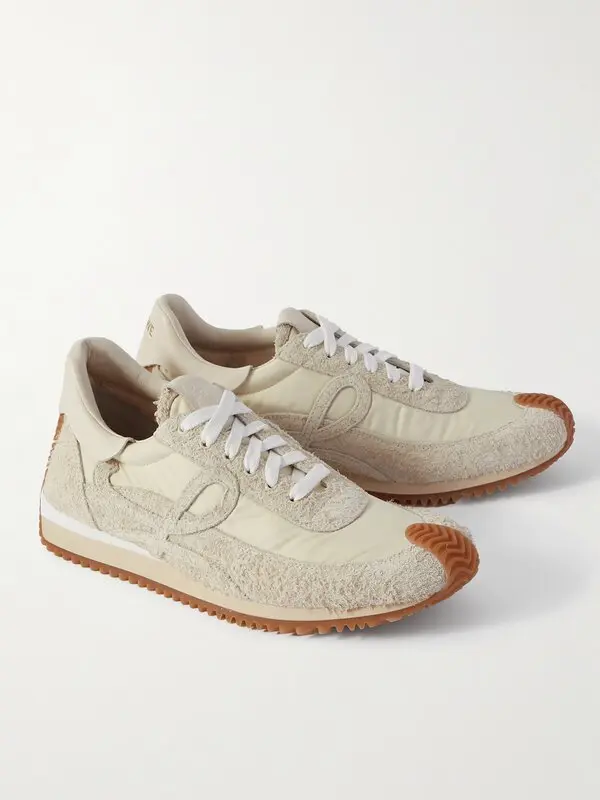 Loewe Flow Runner Leather-trimmed Sneakers