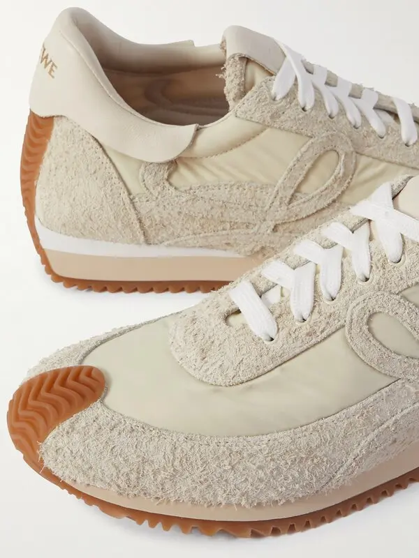 Loewe Flow Runner Leather-trimmed Sneakers