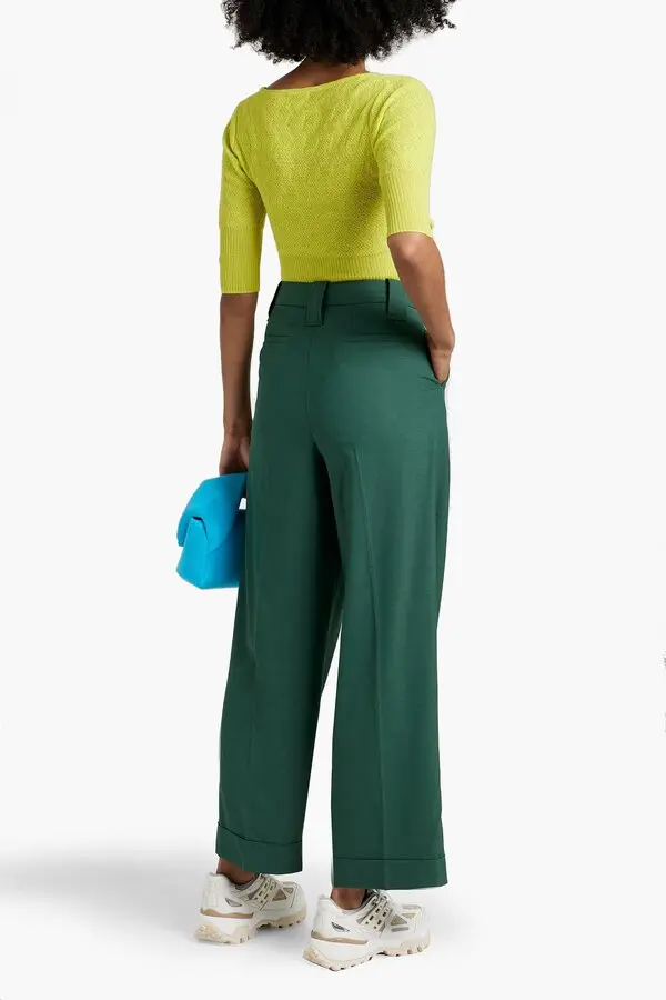 GANNI Woven Tapered Pants