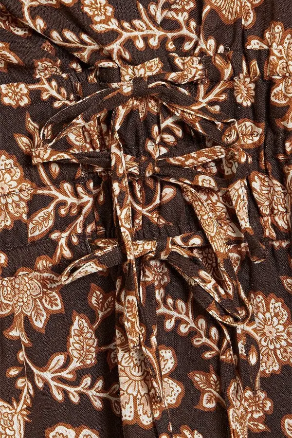 Derek Lam 10 Crosby Rhea Wrap-effect Printed Top