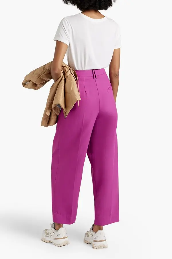 GANNI Woven Tapered Trousers