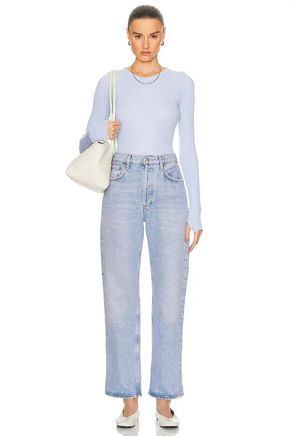 AGOLDE Fran Low Slung Easy Straight Jeans