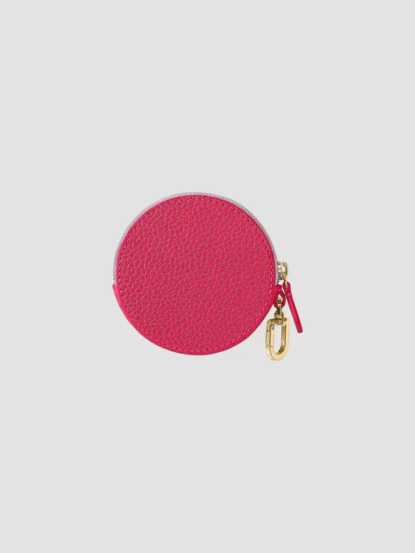 MAISON DE SABRE Leather Coin Purse - Fuchsia Lavender