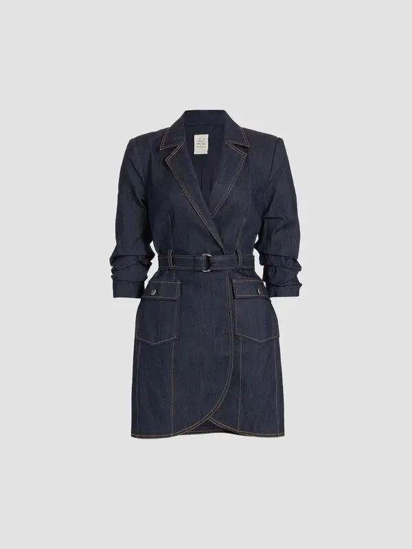 Cinq À Sept Jenessa Denim Blazer Minidress