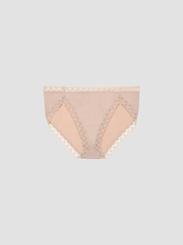 Natori Bliss Cotton French Cut Brief - Grey Heather