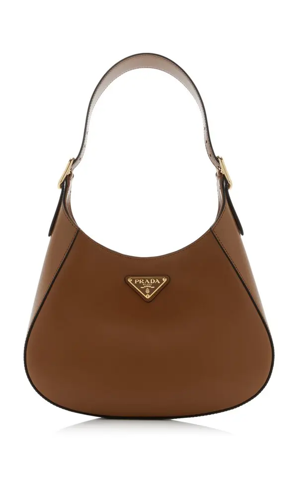 Prada Leather Shoulder Bag - Brown