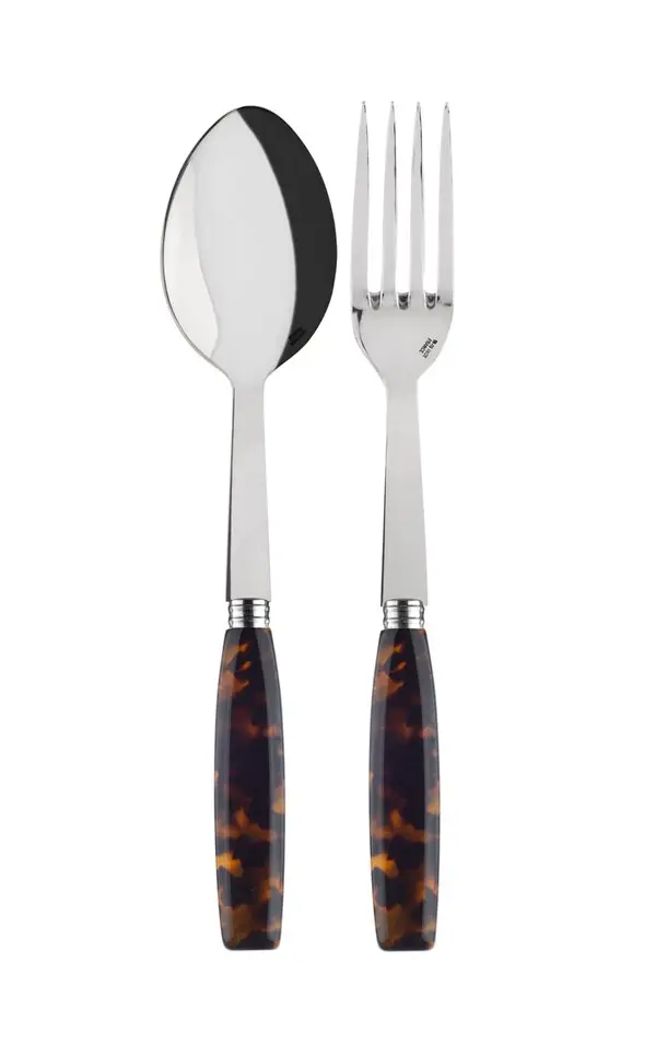 SABRE Djembe Tortoiseshell Two-piece Serving Set