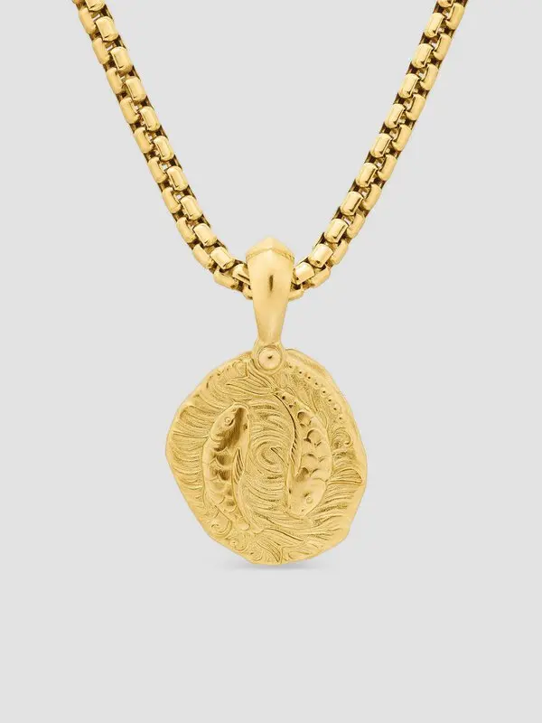 David Yurman Pisces Amulet In 18k Yellow