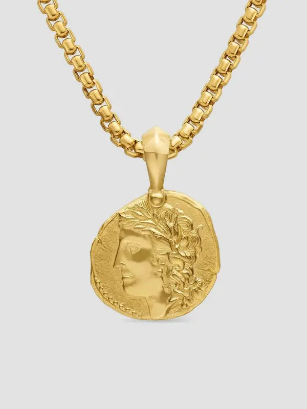 David Yurman Virgo Amulet In 18k Yellow 27mm