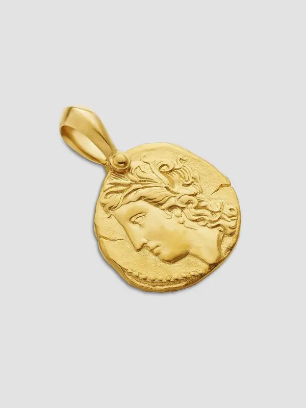 David Yurman Virgo Amulet In 18k Yellow 27mm